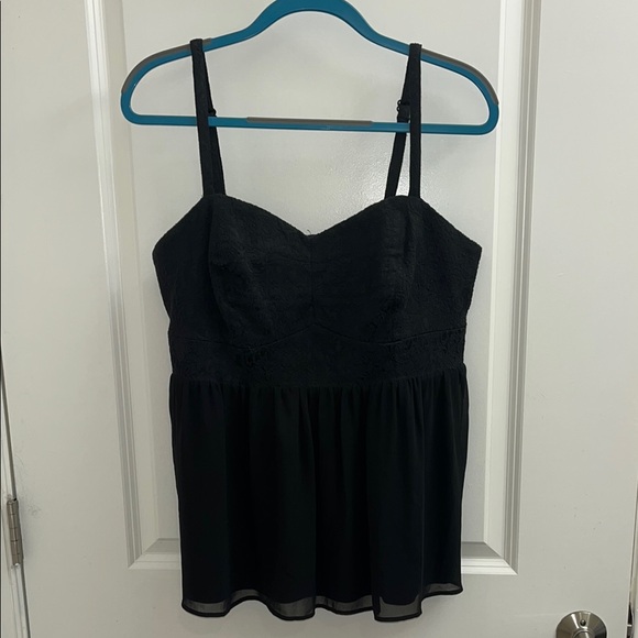 torrid | Tops | Torrid Size Black Lace Bustier Peplum Camisole | Poshmark